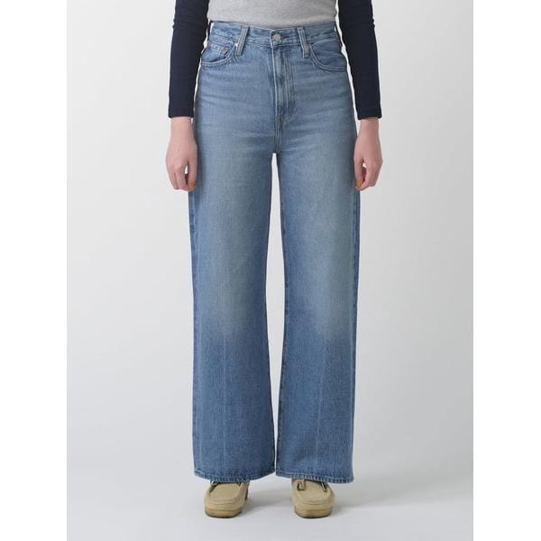 リーバイス（Levi’s）/RIBCAGE WIDE LEG ジーンズ ミディアムインディゴ