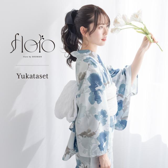ソウビエン（SOUBIEN）/浴衣2点セット レディース （浴衣＋帯）