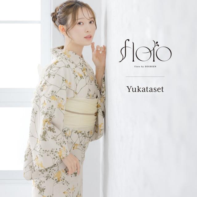 ソウビエン（SOUBIEN）/浴衣2点セット レディース （浴衣＋帯）