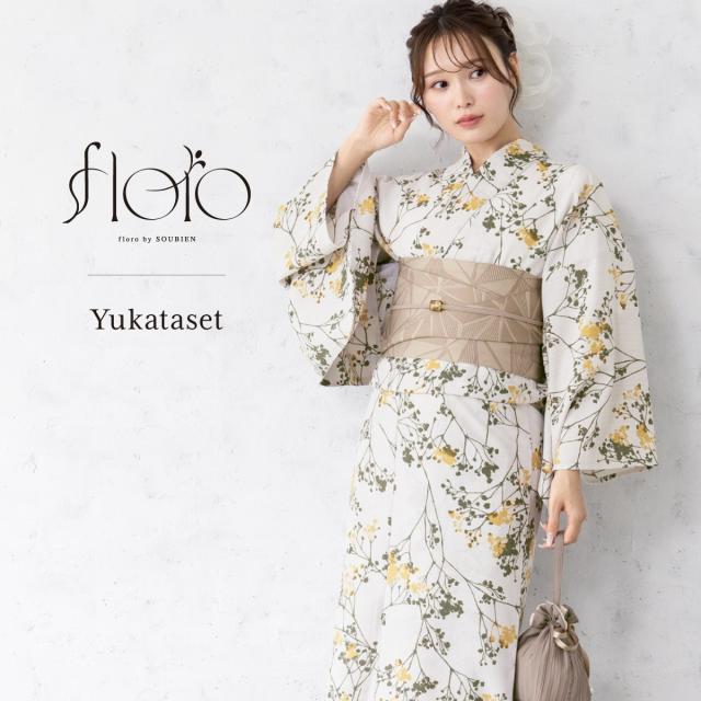 ソウビエン（SOUBIEN）/浴衣2点セット レディース （浴衣＋帯）