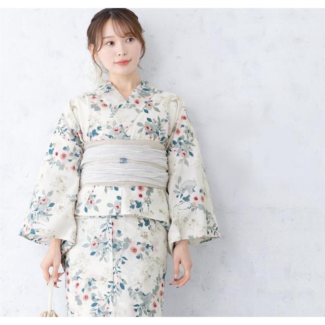 ソウビエン（SOUBIEN）/浴衣3点セット レディース  2way（上着＋スカート＋帯）