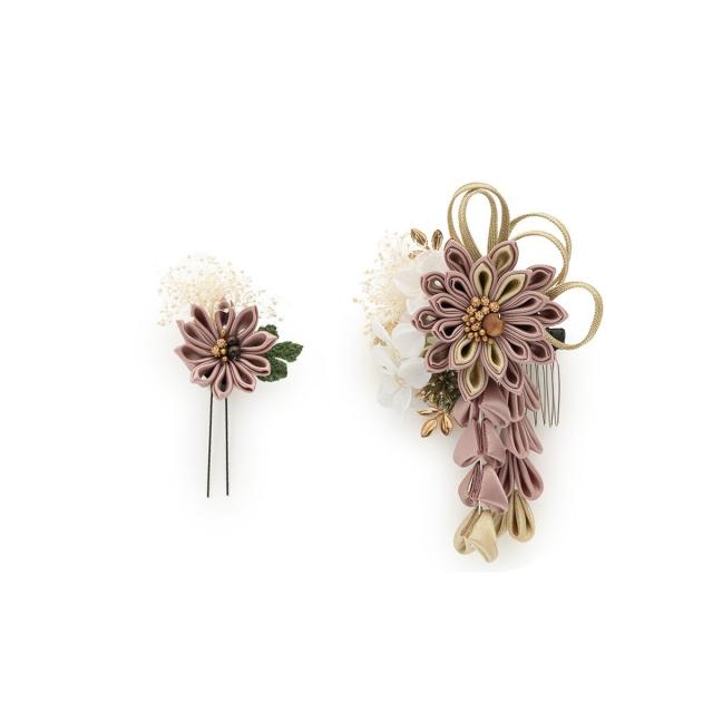 ソウビエン（SOUBIEN）/髪飾り 2点セット コサージュ