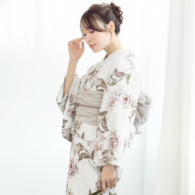 ソウビエン（SOUBIEN）/【新二部式】浴衣3点セット レディース（浴衣・帯・伊達締め）