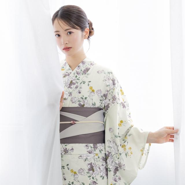 ソウビエン（SOUBIEN）/【新二部式】浴衣3点セット レディース（浴衣・帯・伊達締め）