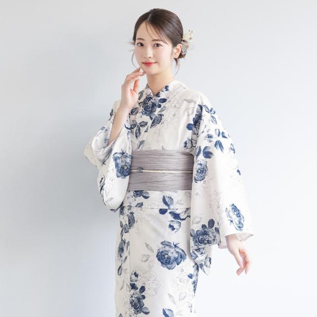 ソウビエン（SOUBIEN）/【新二部式】浴衣3点セット レディース（浴衣・帯・伊達締め）