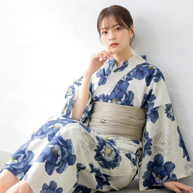 ソウビエン（SOUBIEN）/【新二部式】浴衣3点セット レディース（浴衣・帯・伊達締め）