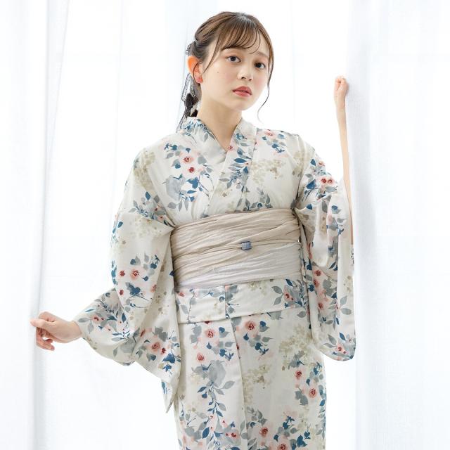 ソウビエン（SOUBIEN）/【新二部式】浴衣3点セット レディース（浴衣・帯・伊達締め）