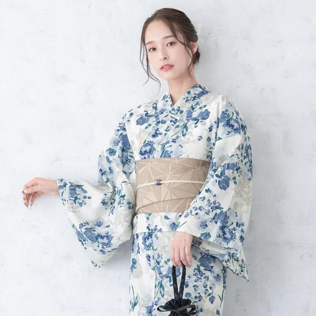 ソウビエン（SOUBIEN）/【新二部式】浴衣3点セット レディース（浴衣・帯・伊達締め）