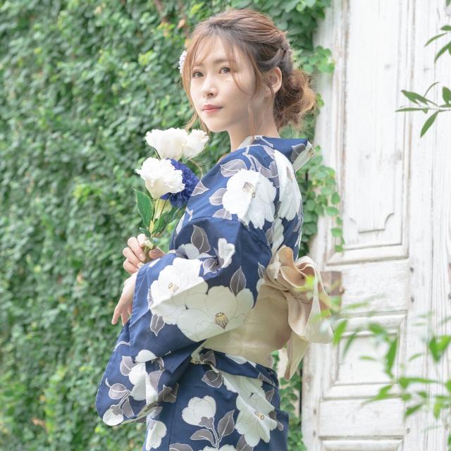 ソウビエン（SOUBIEN）/【新二部式】浴衣3点セット レディース（浴衣・帯・伊達締め）