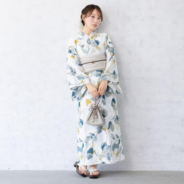 ソウビエン（SOUBIEN）/浴衣3点セット　レディース （上着＋スカート＋帯）