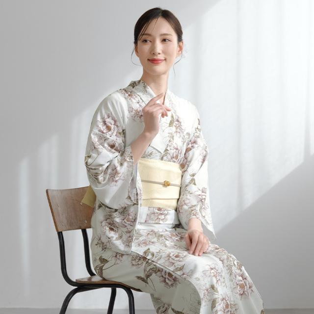 マクレ（Ma．cle’）/浴衣3点セット　レディース （上着＋巻スカート＋帯）