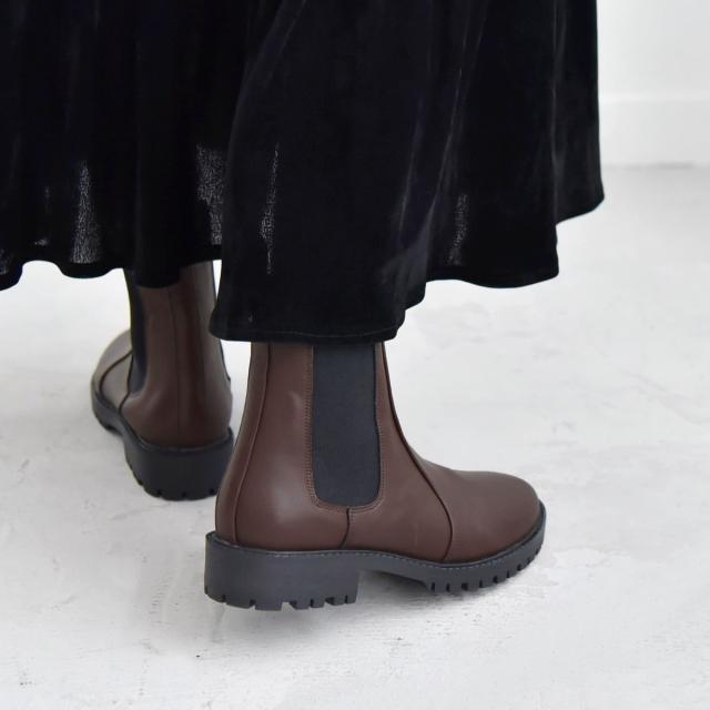 カランシエル（quaranciel）/quaranciel: トラック ソール サイドゴア ブーツ