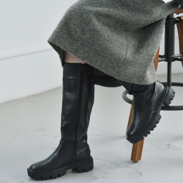 カランシエル（quaranciel）/quaranciel: トラック ソール ロング ブーツ