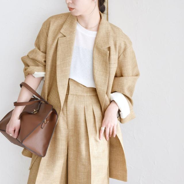 カランシエル（quaranciel）/quaranciel: バスケット ダブル テーラード オーバー ジャケット