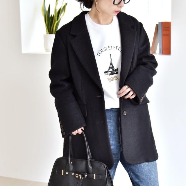 カランシエル（quaranciel）/quaranciel: スライバー オーバー テーラード ジャケット コート