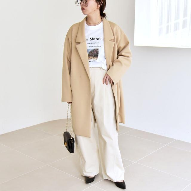 カランシエル（quaranciel）/《予約》quaranciel:〈手洗い可能〉ジャージー テーラード ジャケット コート