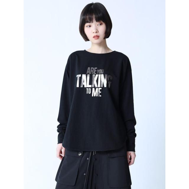 ラシュッド（LASUD）/メタリックロゴロングTEE