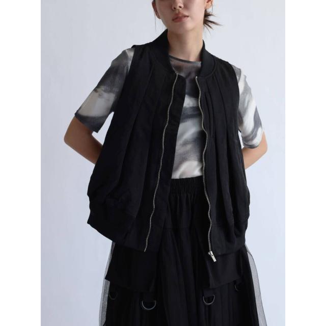 ラシュッド（LASUD）/MA−1タックデザインベスト