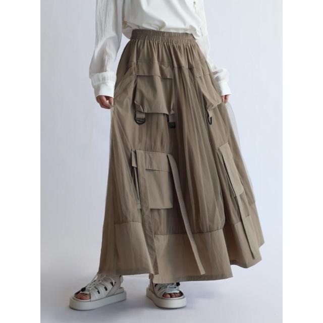 ラシュッド（LASUD）/ポケットデザインチュールスカート
