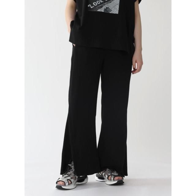 ラシュッド（LASUD）/ストレッチフレアスリットパンツ