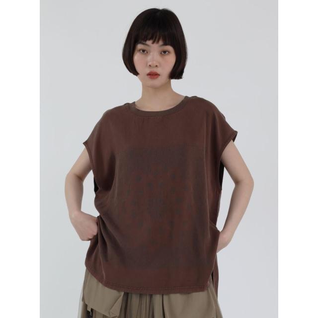 ラシュッド（LASUD）/ペイズリープリントテンセルTEE