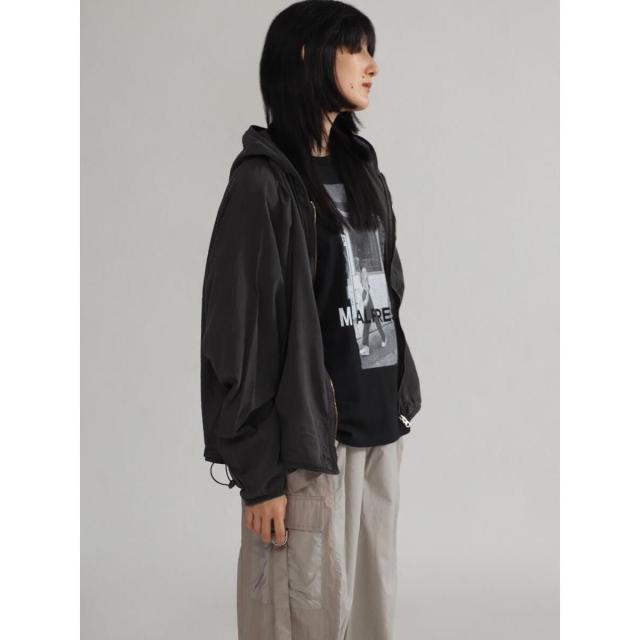 ラシュッド（LASUD）/シアーコットンフーデットブルゾン