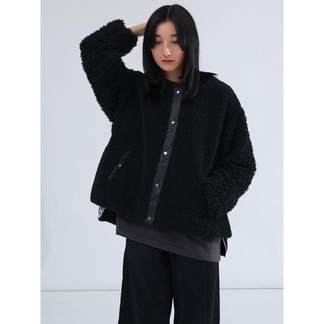 【NEW】ラシュッド（LASUD）/MIXボアコンビブルゾン