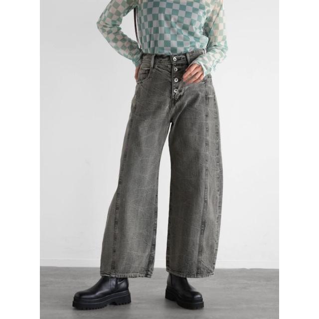 ラディエイト（RADIATE）/オーバーダイカーブデニムパンツ