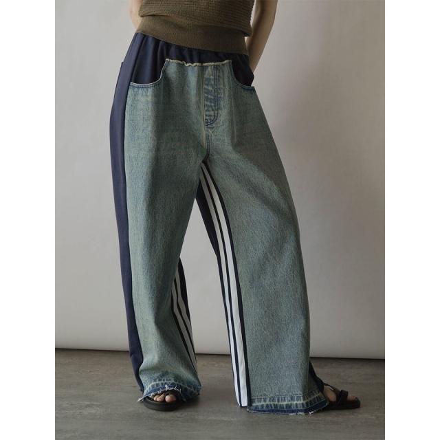 ラディエイト（RADIATE）/デニムドッキングスウェットパンツ