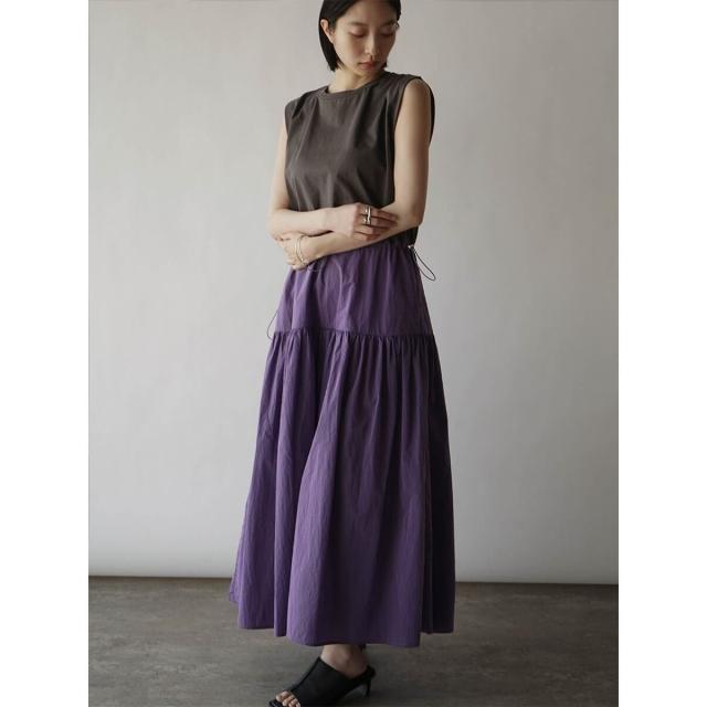 ラディエイト（RADIATE）/異素材切り替えティアードワンピース