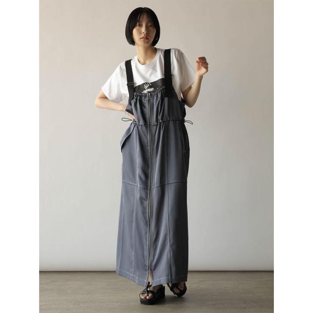 ラディエイト（RADIATE）/配色ステッチフロントジップジャンパースカート