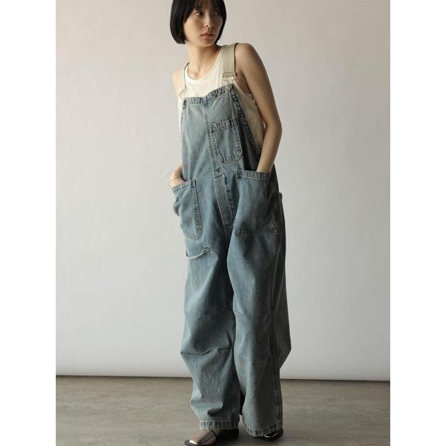 ラディエイト（RADIATE）/ペインターデニムサロペット