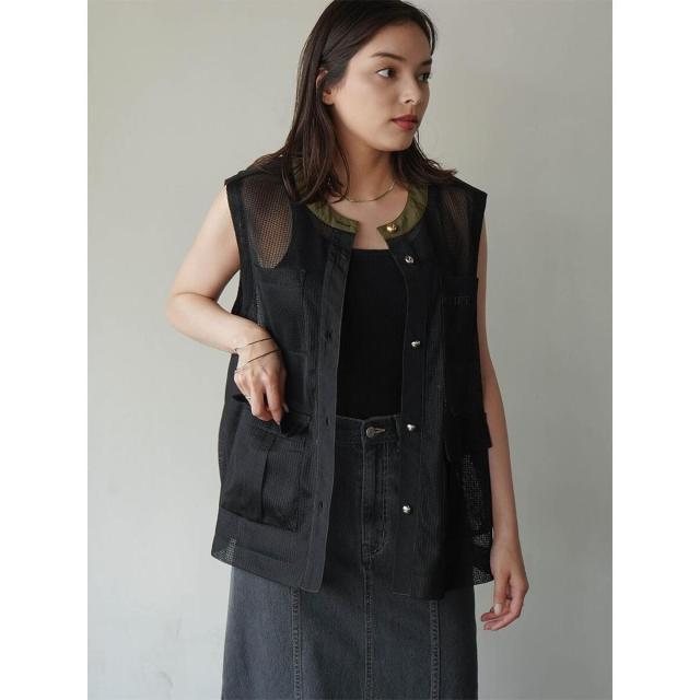 ラディエイト（RADIATE）/ロゴテープ配色メッシュベスト