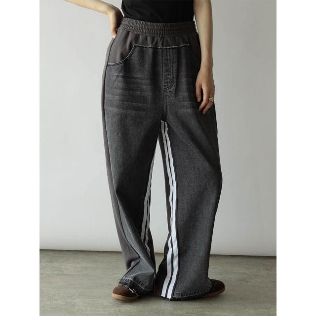 ラディエイト（RADIATE）/デニムドッキングスウェットパンツ(gray)