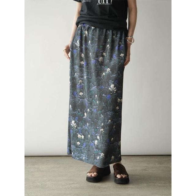 ラディエイト（RADIATE）/フラワープリントリブタイトスカート