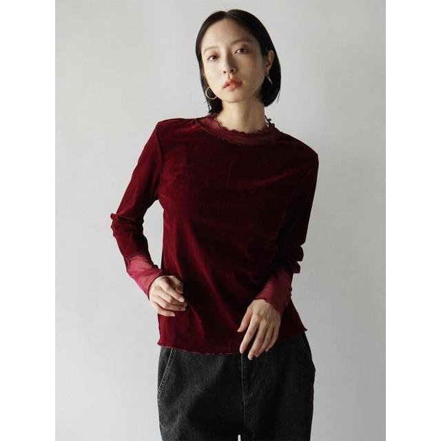 ラディエイト（RADIATE）/シアードッキングハイネックベロアトップス