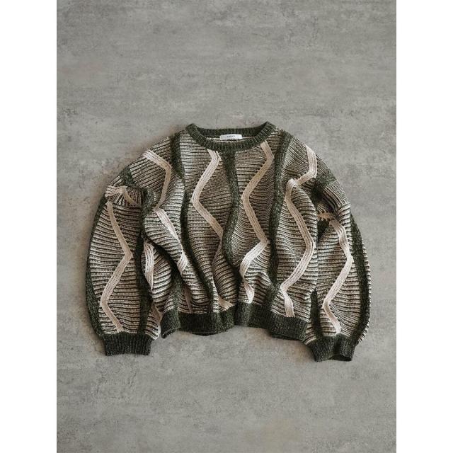 ラディエイト（RADIATE）/ウェーブデザインモールニット