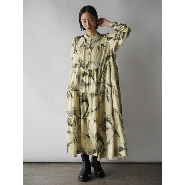 ラディエイト（RADIATE）/ニュアンスプリントティアードワンピース