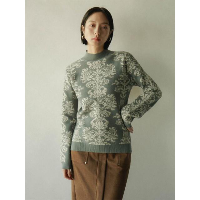 ラディエイト（RADIATE）/ダマスク柄ニットプルオーバー
