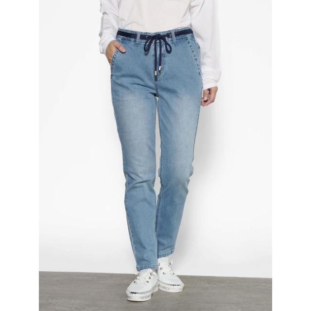 スコットクラブ（SCOTCLUB）/ウエストテープデザインストレッチデニムパンツ