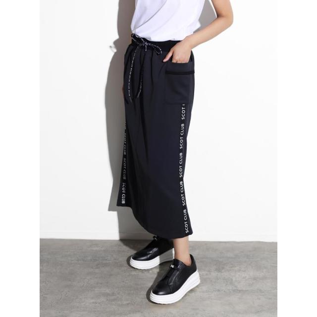 スコットクラブ（SCOTCLUB）/ロゴラインボンディングスカート