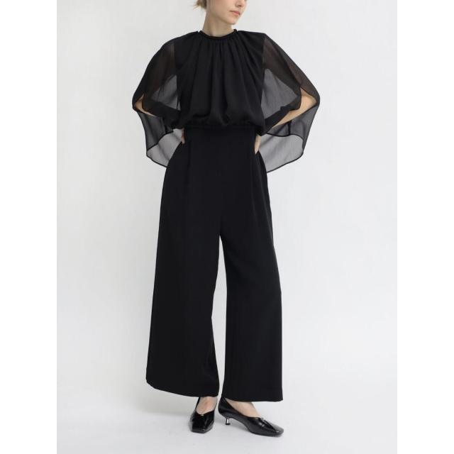 レジル（resil）/シフォンブラウスドッキングジャンプスーツ