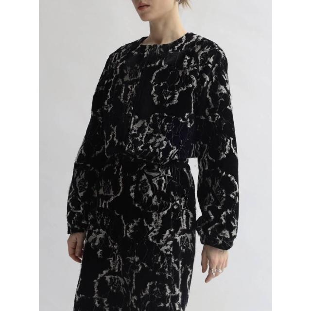 レジル（resil）/ベロアジャガードショートジャケット