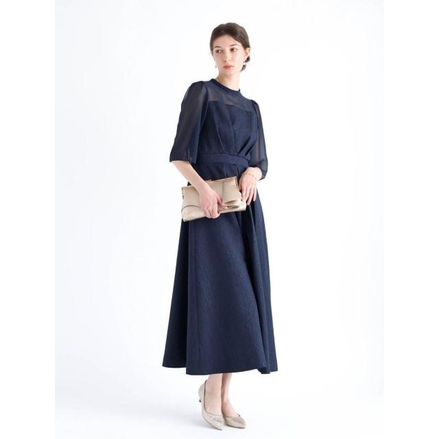 リルフェテ（Rire fete）/ジャガードフレアドレス