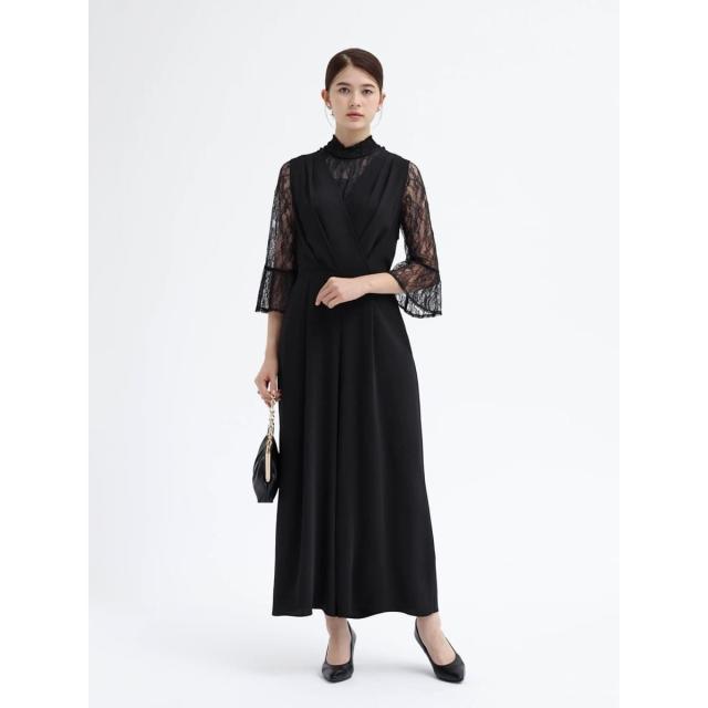 リルフェテ（Rire fete）/レースブラウス×オールインワンレイヤードドレス