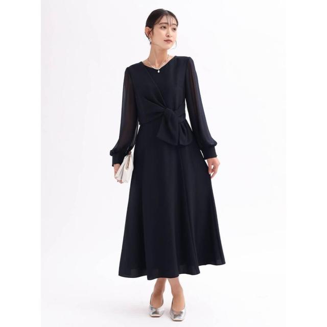 【NEW】リルフェテ（Rire fete）/ウエストリボンワンピース