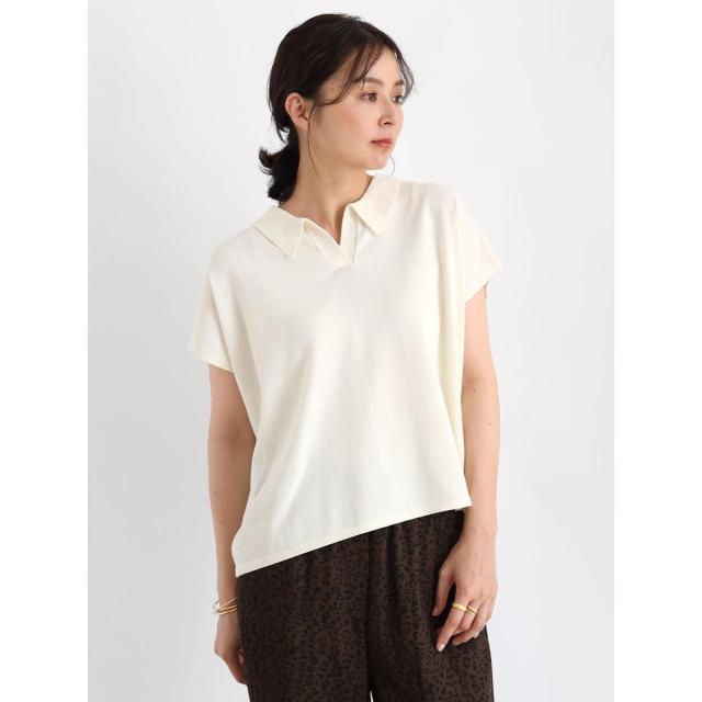 クローブ（CLOVE）/スキッパーデザインポロシャツ