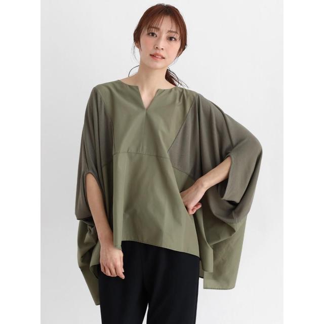 クローブ（CLOVE）/キーネックデザインワイドプルオーバー