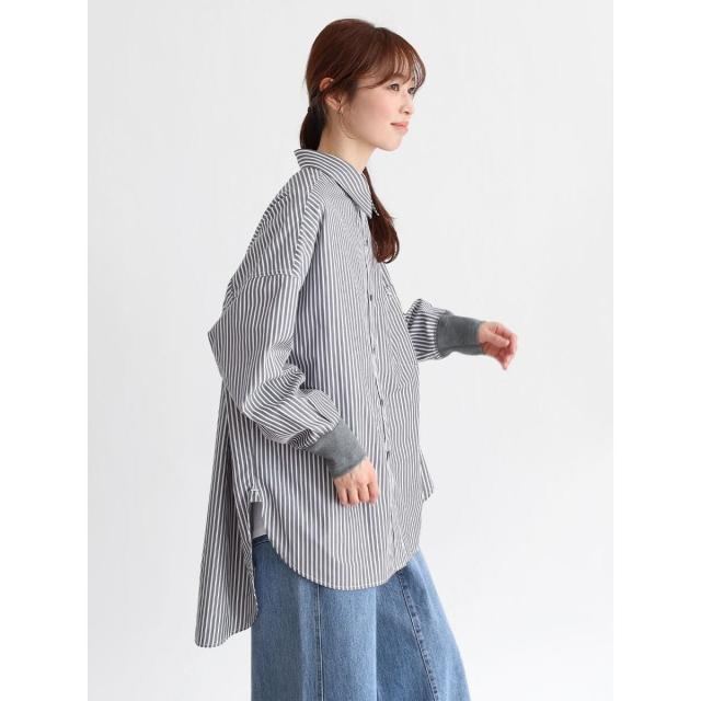 クローブ（CLOVE）/ニットカフスストライプシャツの通販はau PAY