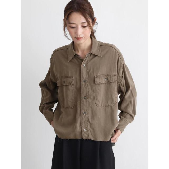 クローブ（CLOVE）/ヴィンテージライクテンセルシャツ